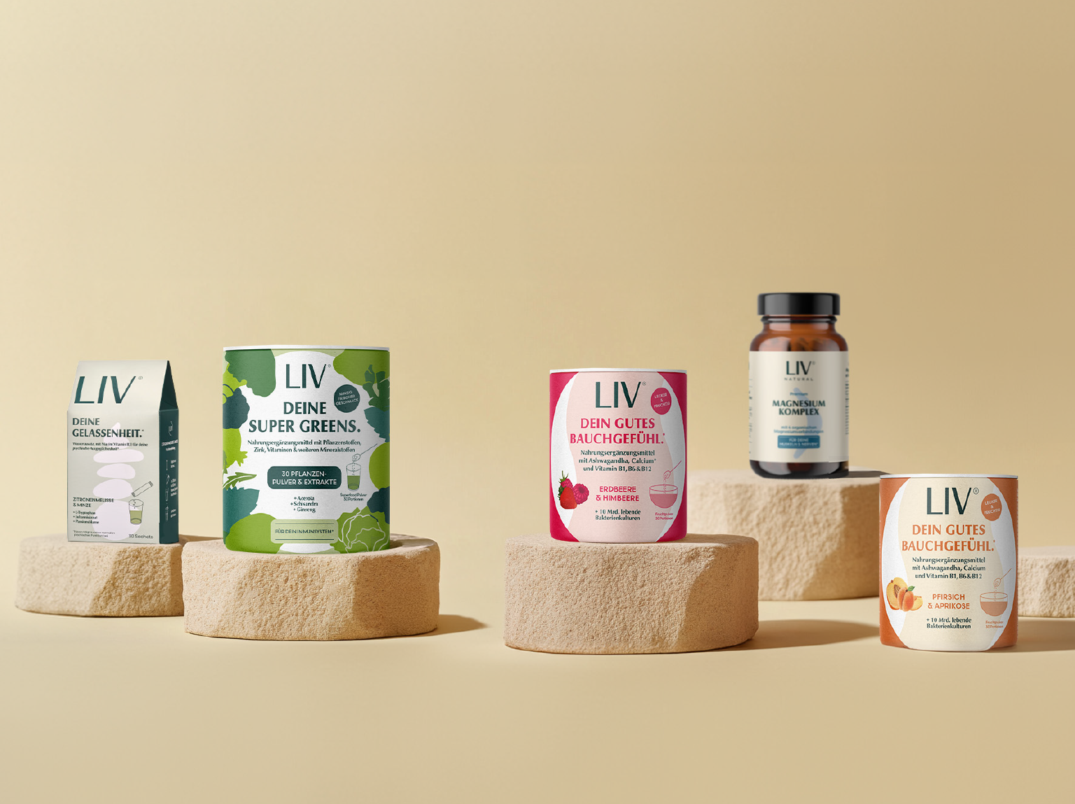 LIV | Natürliche Nahrungsergänzungsmittel | Anti-Stress Kur & Darmkur